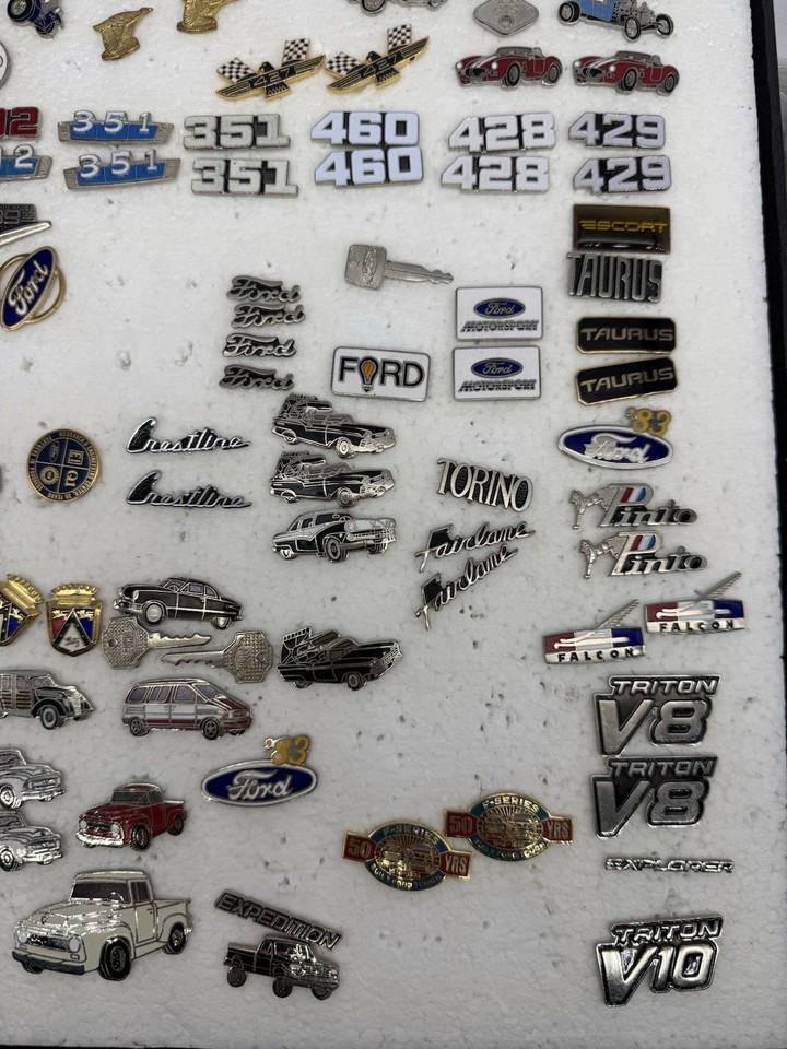 Huge Lot Of 140 Vintage Car Lapel Pins, Hat Pins Mixed Lot w/backs | eBay