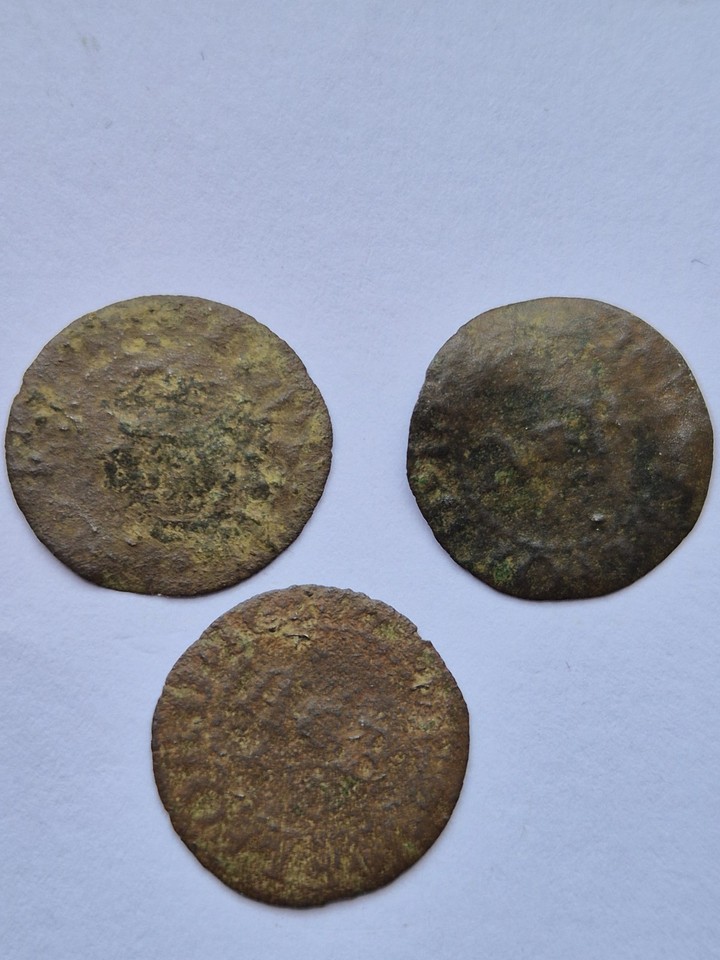 17th Century Trade Tokens, 2 x Suffolk and 1 essex....Metal Detecting ...