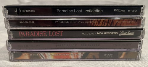 Paradise Lost CD Lot of 5 - Reflection/Draconian/Self Titled/One Second ...