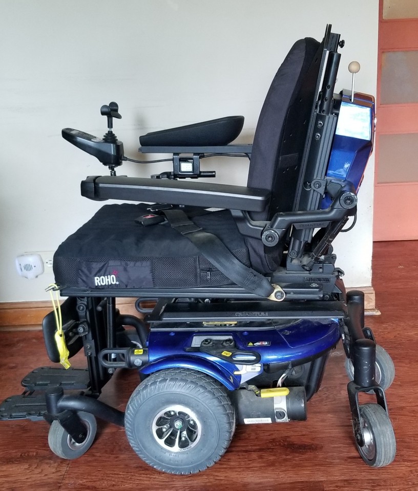 Quantum J6 Power Wheelchair With Power Tilt And Manual Elevating Legs ...