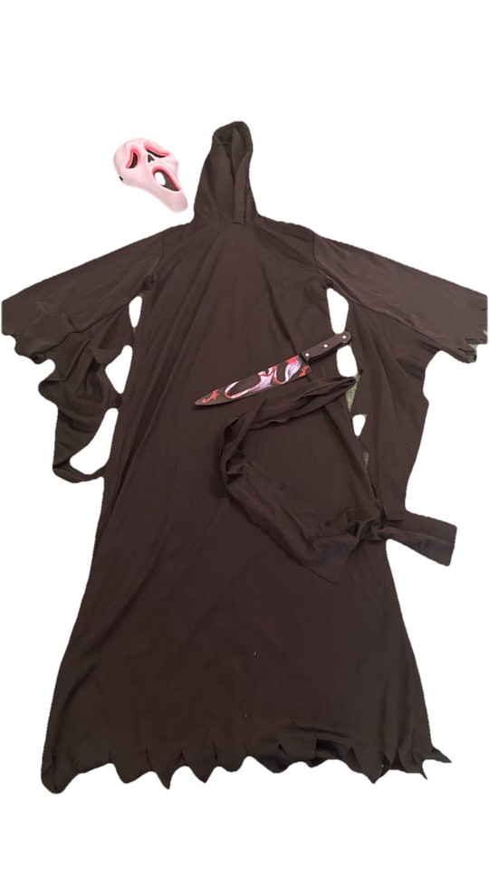 Scream light-up ghostface costume w, ghost face knife. Child Large 12 ...