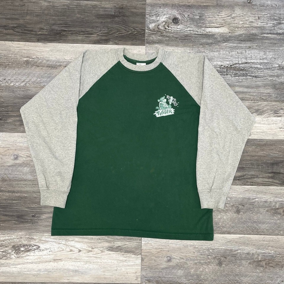 Vintage Disney Store Winnie the Pooh Green Mens L Colorblock River ...