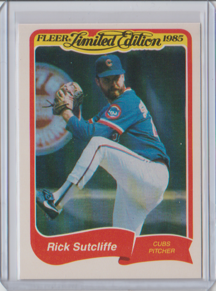 1985 Fleer Limited Edition #39 Rick Sutcliffe Chicago Cubs | eBay