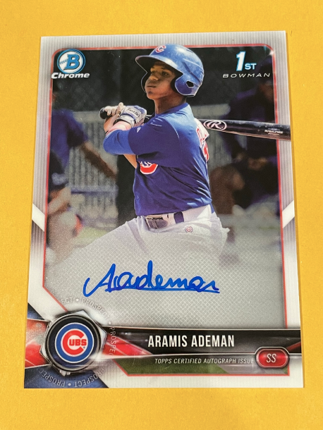 2018 Bowman Aramis Ademan 1st Chrome Prospect Auto Chicago Cubs | eBay