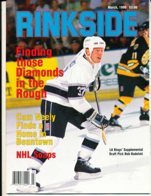 March 1990 Rinkside Los Angeles Kings Bob Kudelski magazine bh3 | eBay