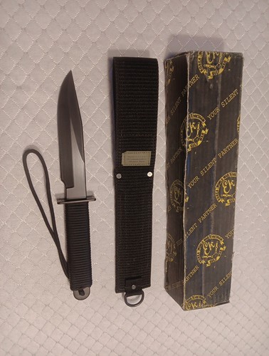 Ek Commando Model 5 Bowie All Black Fixed Blade Knife New In Box ...