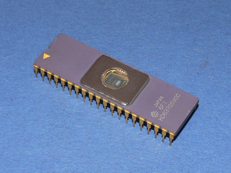 HD63705V0C 8-BIT CMOS Single Chip Microcomputer Unit Gold Plated ...