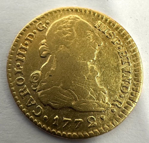 1772 Spanish Escudo Carlos III Gold Coin | eBay