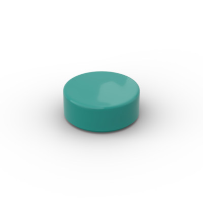 Lego 30x runde Fliese 1x1 round tile 98138 dunkel türkis dark turquoise ...