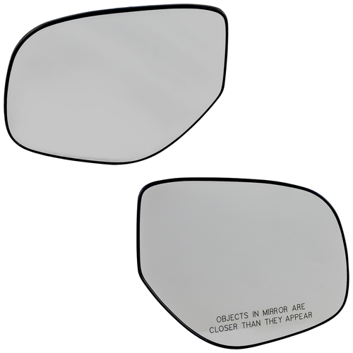 Pair Set of 2 Mirror Glasses Driver & Passenger Side Heated Left Right ...