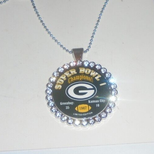 Vintage 1967 Super Bowl I GREEN BAY PACKERS Champions Game Day Chain ...