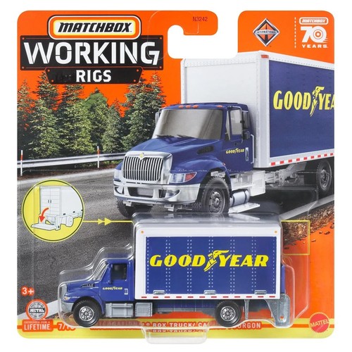 🔥🔥2023 MATCHBOX WORKING RIGS INTERNATIONAL BOX TRUCK GOODYEAR HAULER🔥🔥 ...