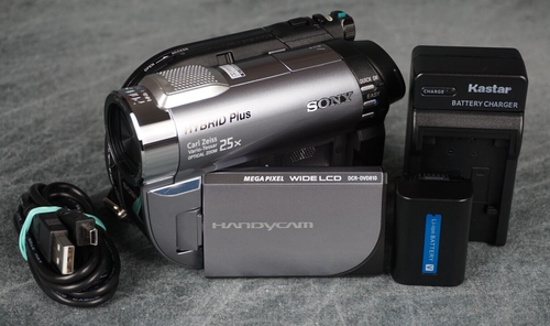 Sony Handycam DCR-DVD810 480i SD DVD Hybrid Plus 8GB Flash Camcorder ...