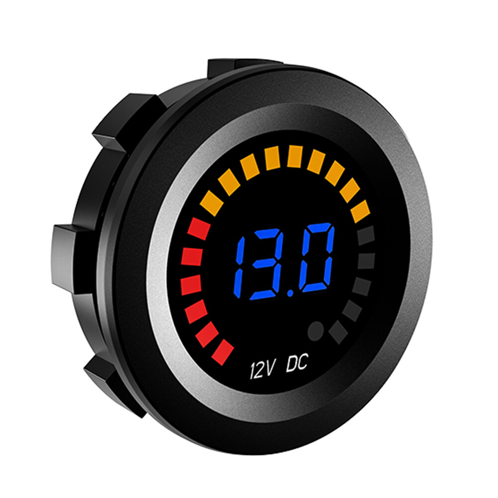 DC 5-36V LED Digital Color Display Voltmeter Car Motorcycle Volt Panel ...
