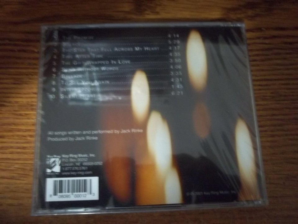 2001 NOS Jack Rinke Solace CD unopened NEW Piano Key-ring music records ...