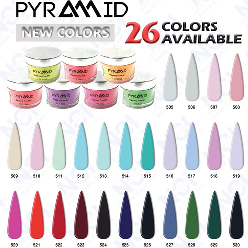 Pyramid 2 in 1 - Acrylic / Dip Powder 2 oz (56g) 505 To 566 Please Pick ...