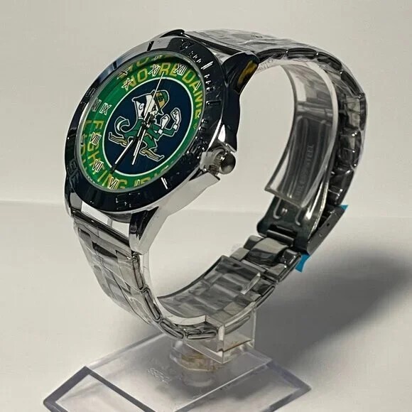 Notre Dame Fighting Irish NCAA "LEPRECHAUN" Stainless-Steel Watch NEW ...