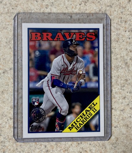 MICHAEL HARRIS II 2023 TOPPS SERIES 1 1988 3TH ANNIVERSARY INSERT CARD ...