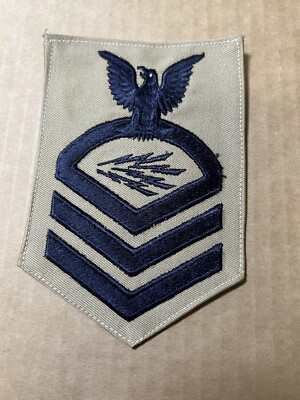 Vintage USN US Navy Chief Petty Officer Radioman Khaki Patch | eBay