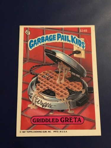 1987 Topps Garbage Pail Kids #324B GRIDDLED GRETA Original Series 8 GPK ...