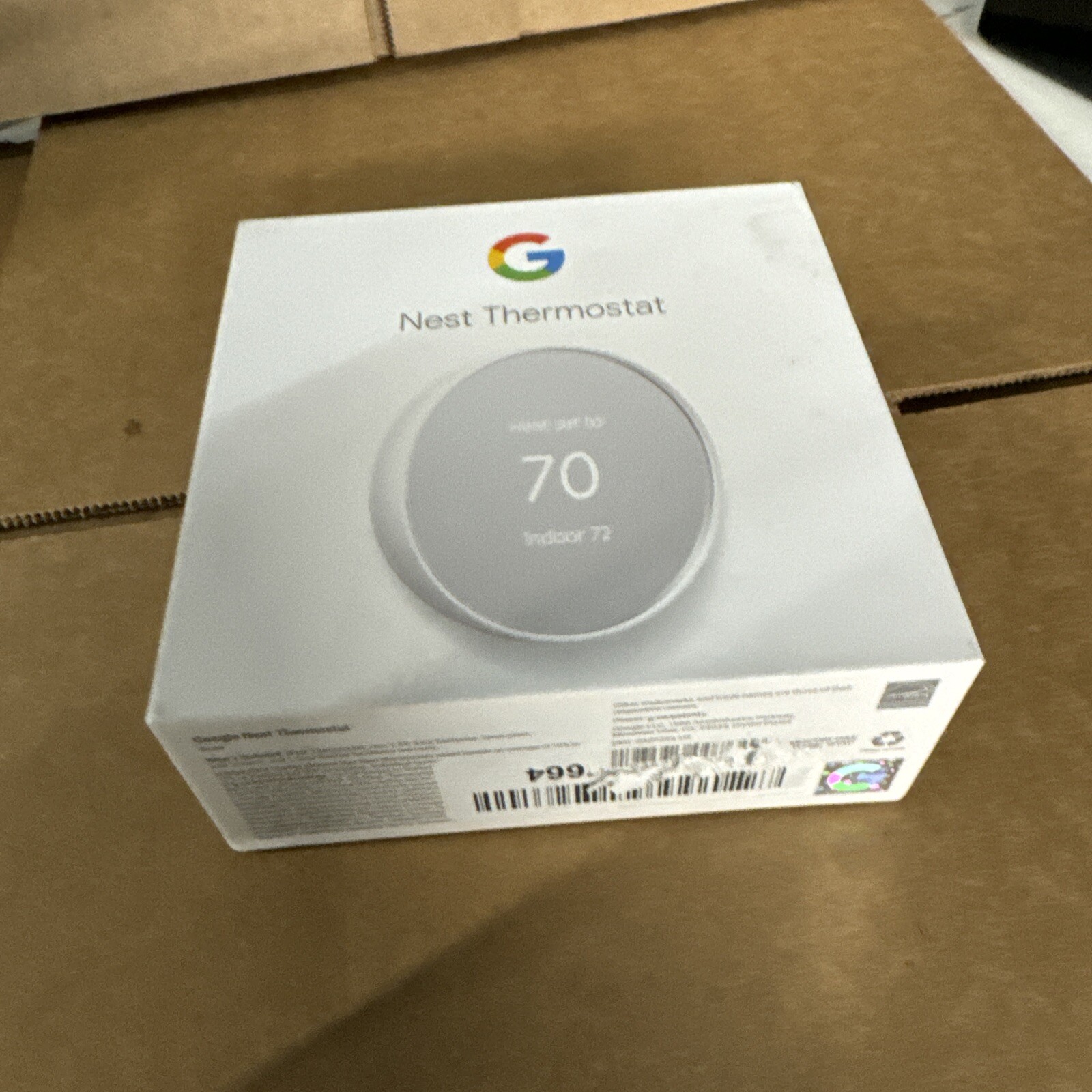 Google Nest Smart Thermostat, Snow - GA01334-US for sale online | eBay