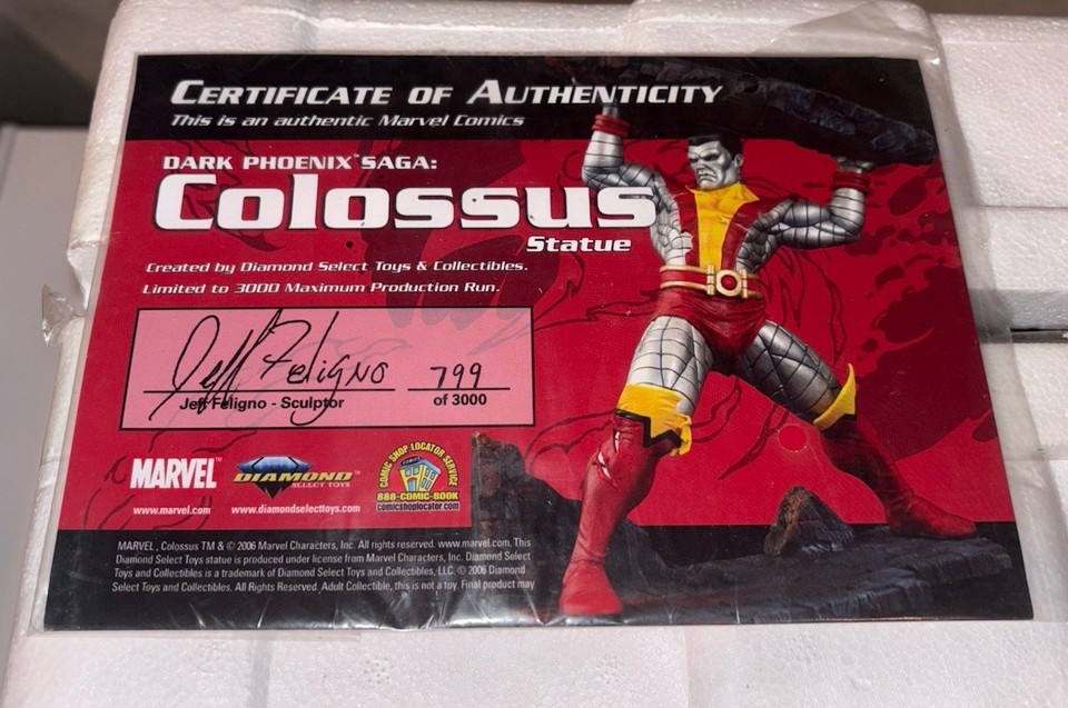 Diamond Select Colossus Statue Dark Phoenix Saga #799/3000 X-men | eBay
