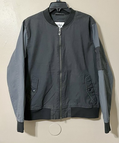 EUC Mens Goodfellow Bomber Jacket L Grey | eBay