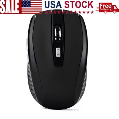 1 Wireless Optical Mouse Mice 2.4GHz USB Receiver For Laptop PC ...