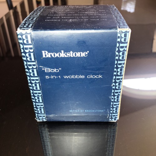Brookstone Bob 5-in-1 Wobble Clock NIB Temp Timer Alarm Date Time | eBay