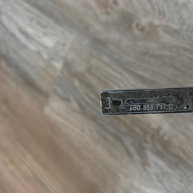 Audi Quattro Letters Black Chrome Nameplate Emblem Badge OEM for sale ...