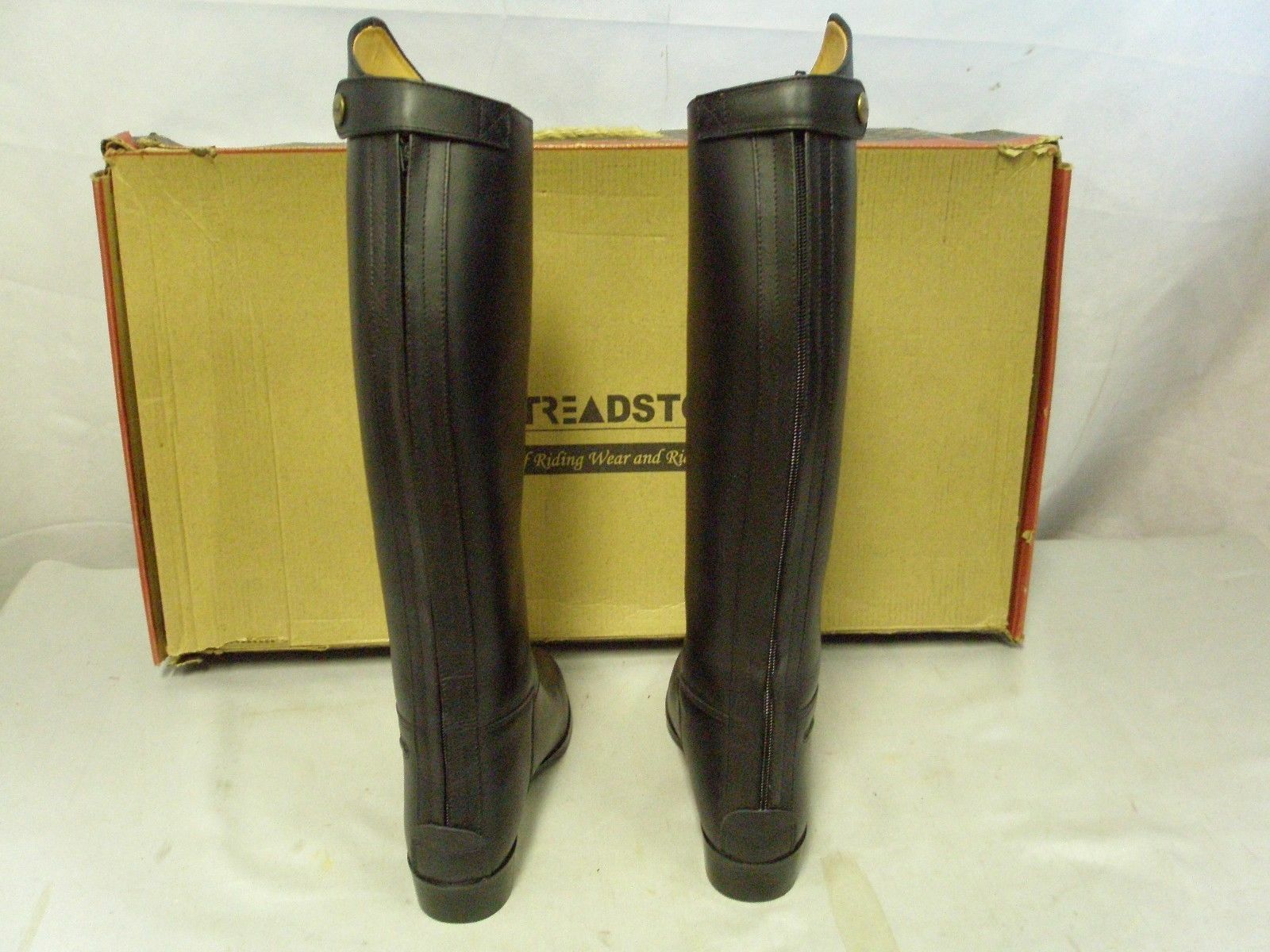 Loveson Treadstone Black Leather Riding Boots | eBay UK