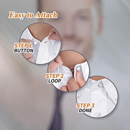 Button Extender for Shirts Men Collar Extender Neck Extenders 1/2 ...