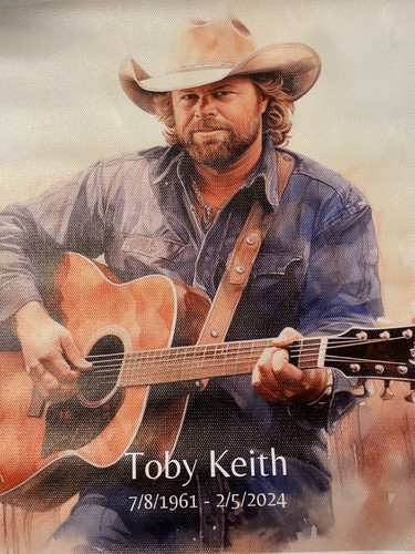 Toby Keith Canvas Poster 12x12 | eBay
