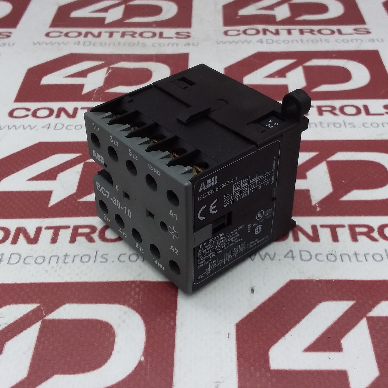 BC7-30-10-01 | ABB | Mini Contactor, 600V/16A, 1 NO, 24VDC Coil, 3 Pole ...