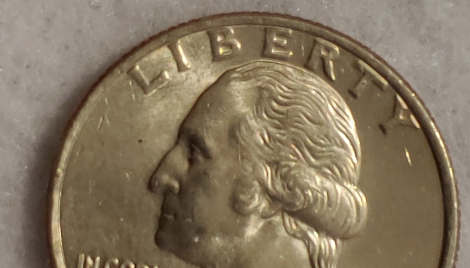 RARE ERROR 2021 P Washington Quarter 2 Die Chips on A - Circulated ...