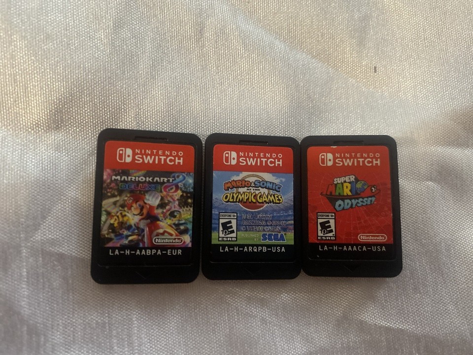 Lot Of 3 Mario Nintendo Switch Games!, Mario Kart,Mario Odyssey | eBay