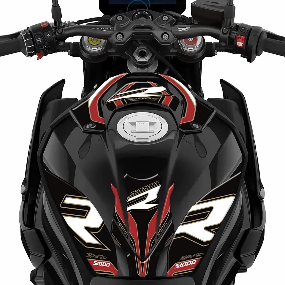 For 2019-2024 BMW S1000R 3D Gel Full Fuel Tank Protector Pad Cover ...