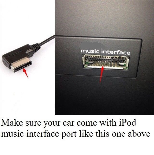 Audi VW Music Media Interface USB Cable Adapter OEM For 2010-2012 ...