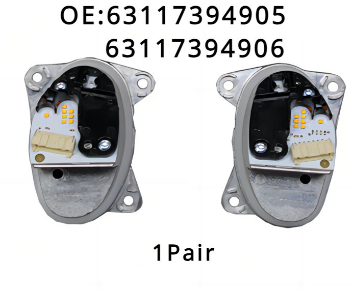 Pair Headlight Turn Signal LED Control Module 63117394905 For BMW F12 ...