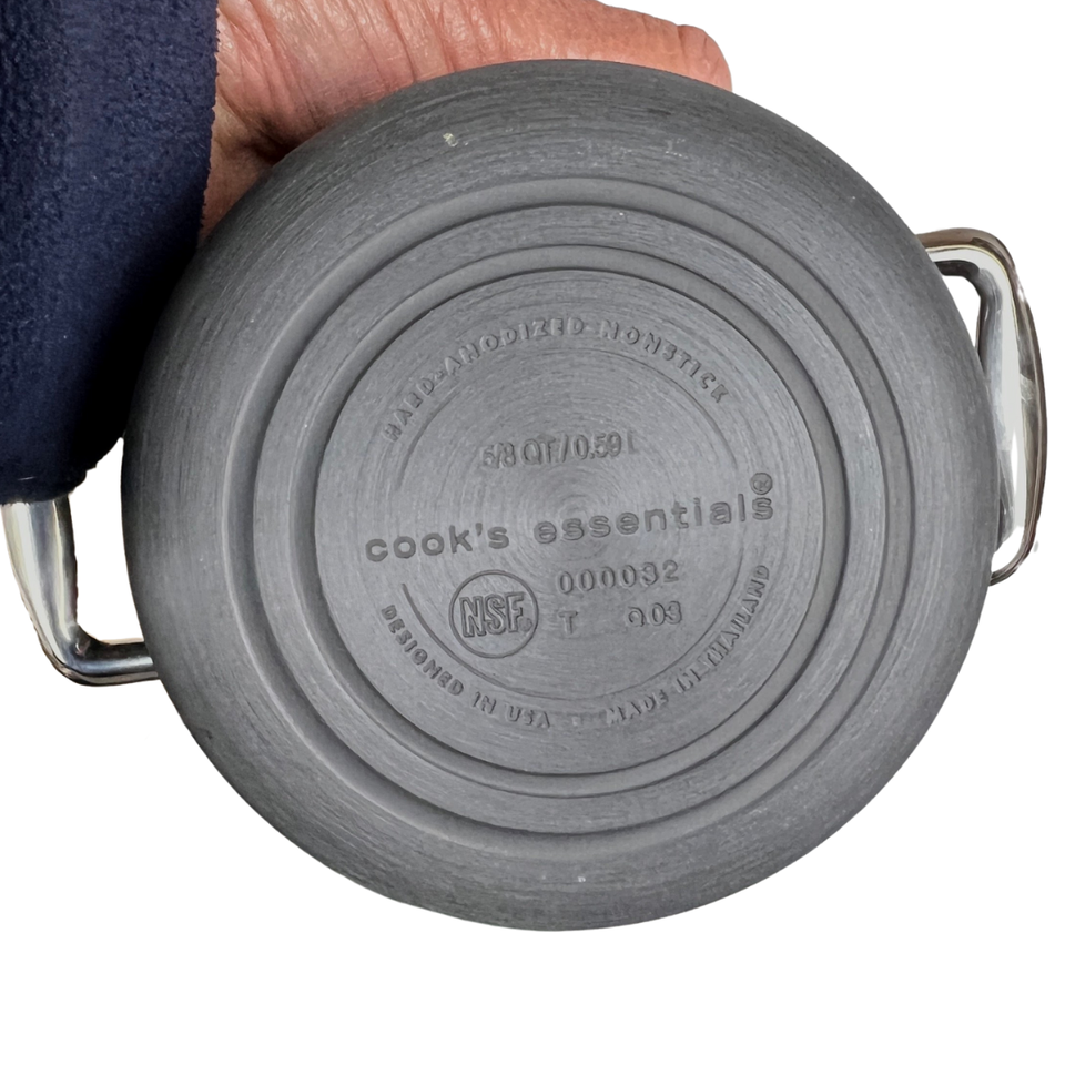 Cook’s Essentials Set of 4 Mini Pots Hard-Anodized Non-Stick (5/8 Qt ...