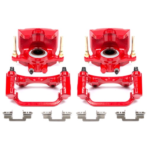 Power Stop Fits 07-16 Cadillac Escalade Rear Red Calipers W/brackets ...