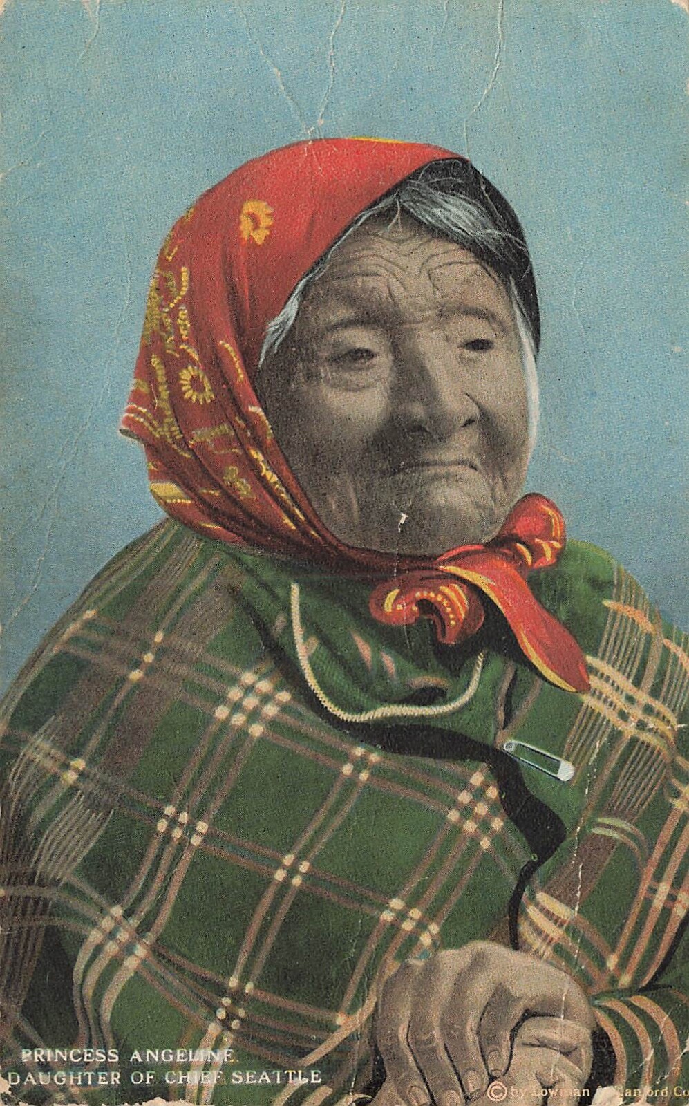 Postcard Princess Angeline Daughter of Chief of Seattle Washington ...