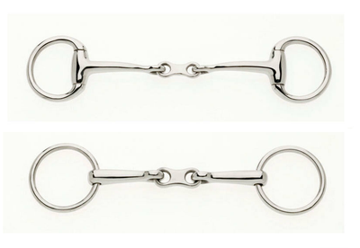 Lorina French Link Eggbutt or Loose Ring Bradoon Snaffle Bit Dressage Legal | eBay