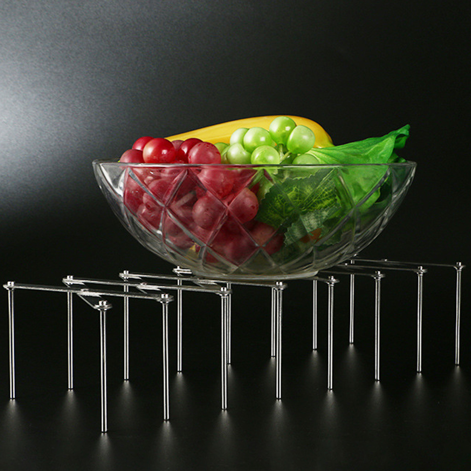 Pot Lid Storage Rack Metal Dish Holder Retractable Stainless Steel ...