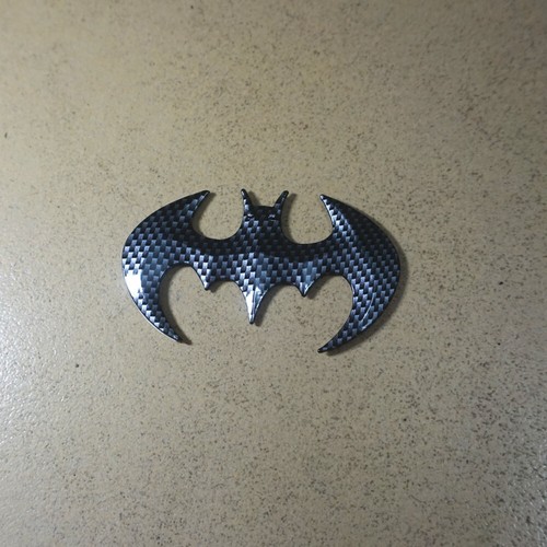 1PC Carbon Fiber Color Metal Bat Emblem Badge Sticker Decal Car Racing ...