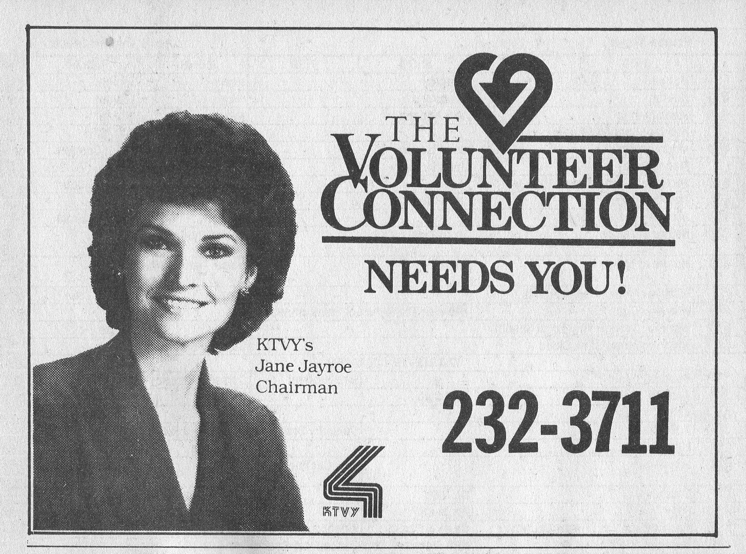 1986 KTVY TV AD JANE ANNE JAYROE - GAMBLE OKLAHOMA NEWS REPORTER & MISS ...