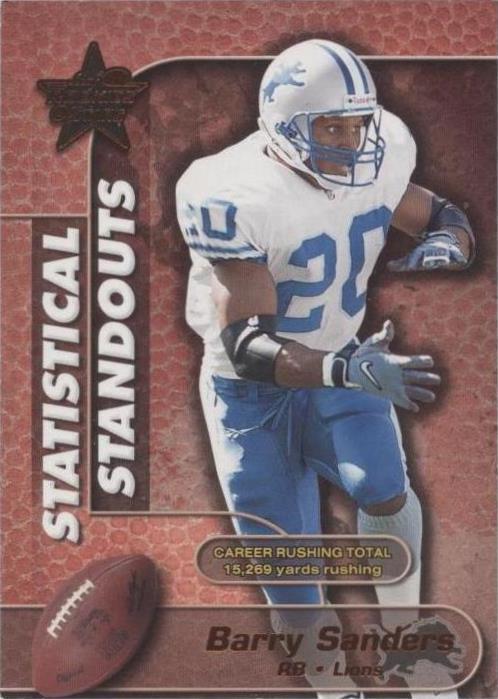 2000 Leaf Rookies & Stars - Statistical Standouts Barry Sanders #SS-13 ...