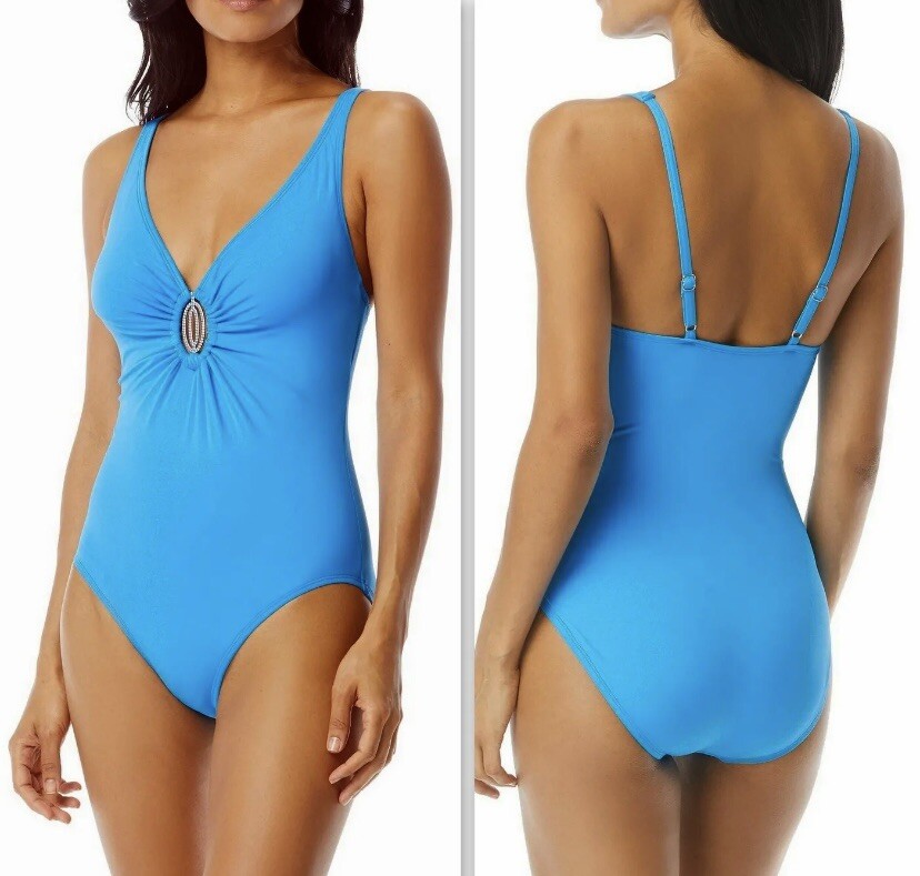 Coco Reef Classic Pandora Blue One Piece Swimsuit Siz… - Gem