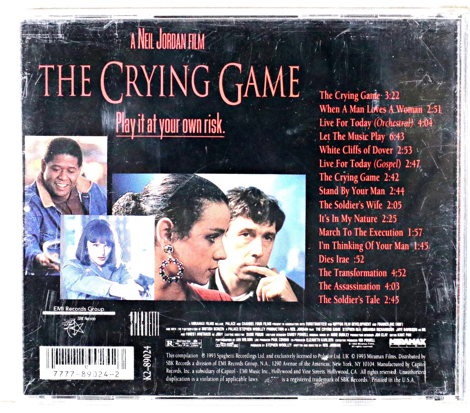 Crying Game by Original Soundtrack (CD, 1993) | eBay