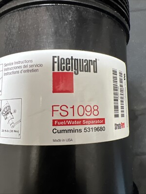 FS1098 Fleet guard Fuel Water Separator | eBay
